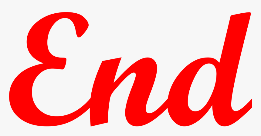 End Word Png, Transparent Png , Transparent Png Image - PNGitem