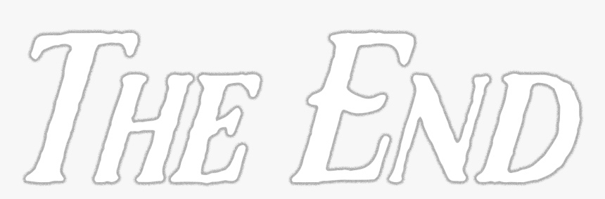 The End - Calligraphy, HD Png Download , Transparent Png Image - PNGitem