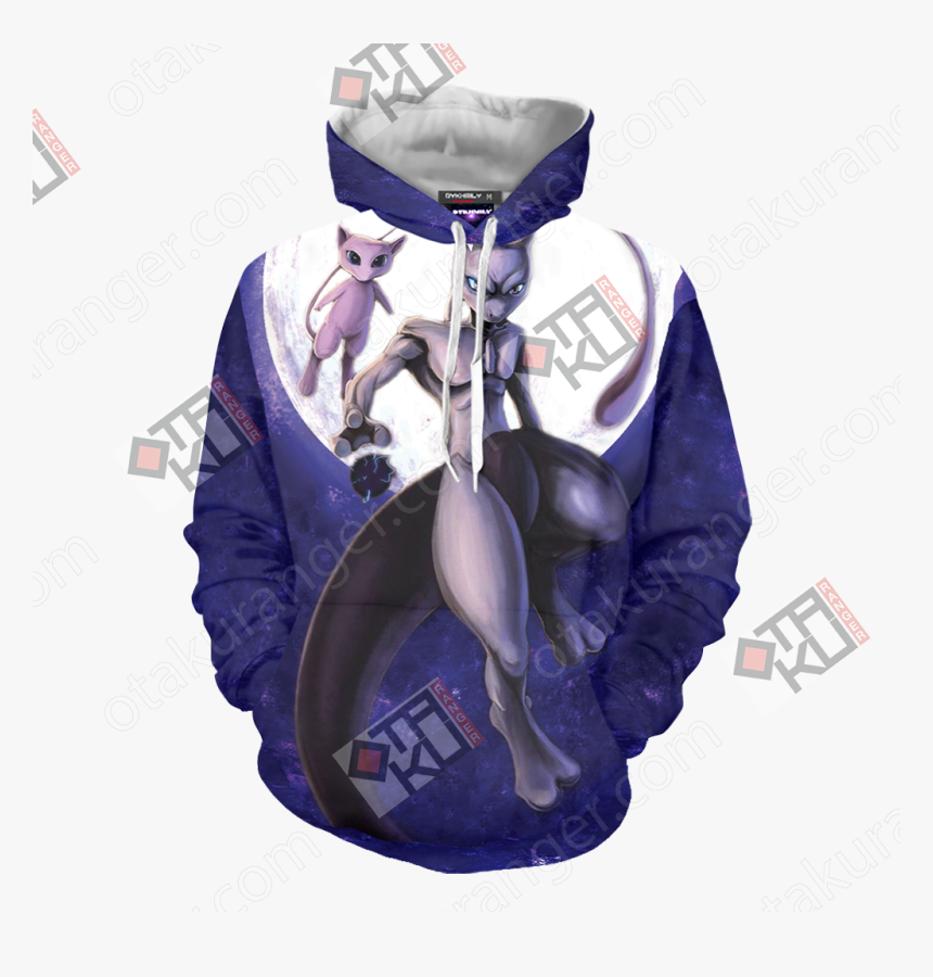 Pokemon Mewtwo Unisex 3d Hoodie - Jjba Star Platinum Jotaro, HD Png ...