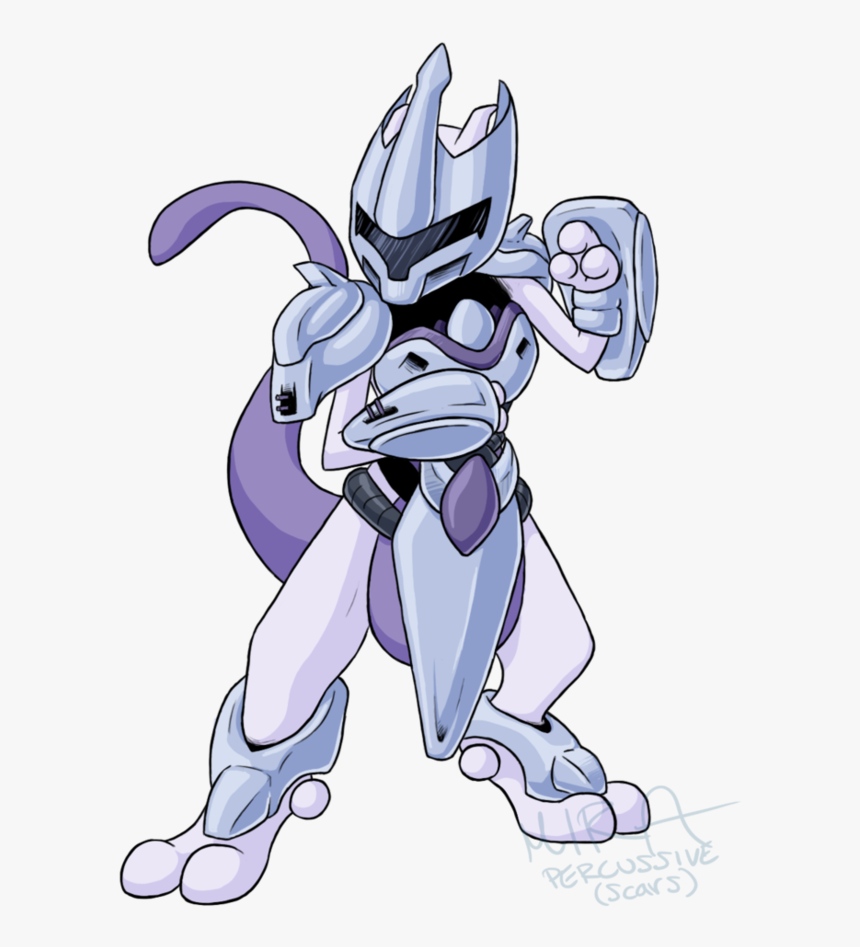 Armored Mewtwo Render, HD Png Download , Transparent Png Image - PNGitem