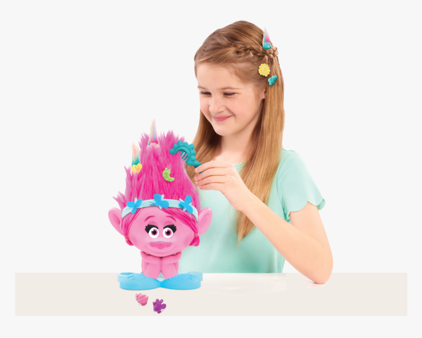 Trolls Poppy Styling Troll - Trolls Poppy Styling Head, HD Png Download ...