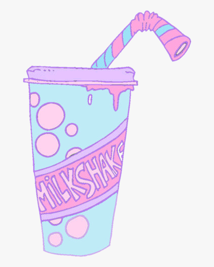 Milkshake Pastel Pink Illustration Ftestickers Freetoed - Coloring ...