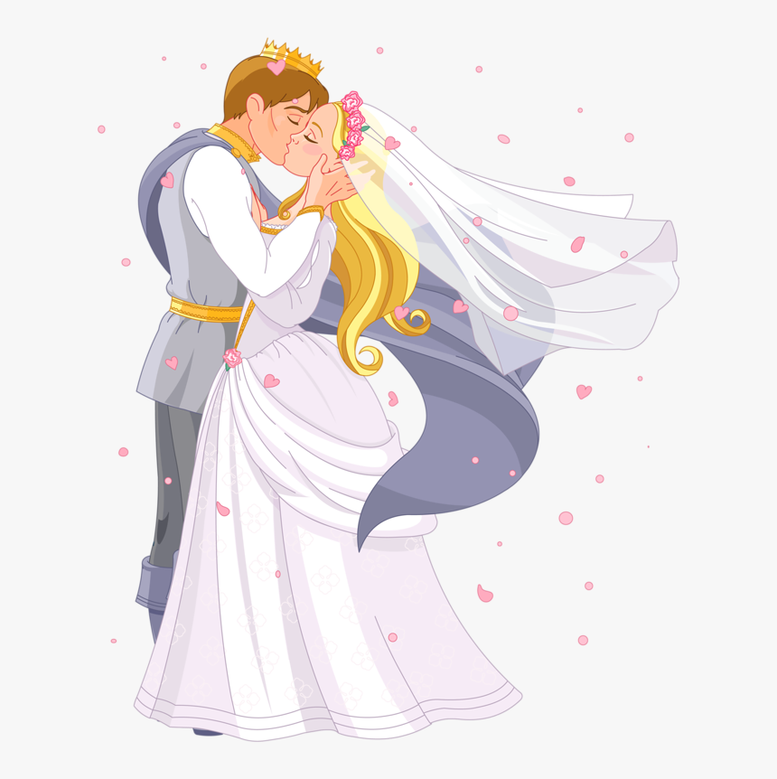 Prince And Princess Wedding Clipart For Invitations