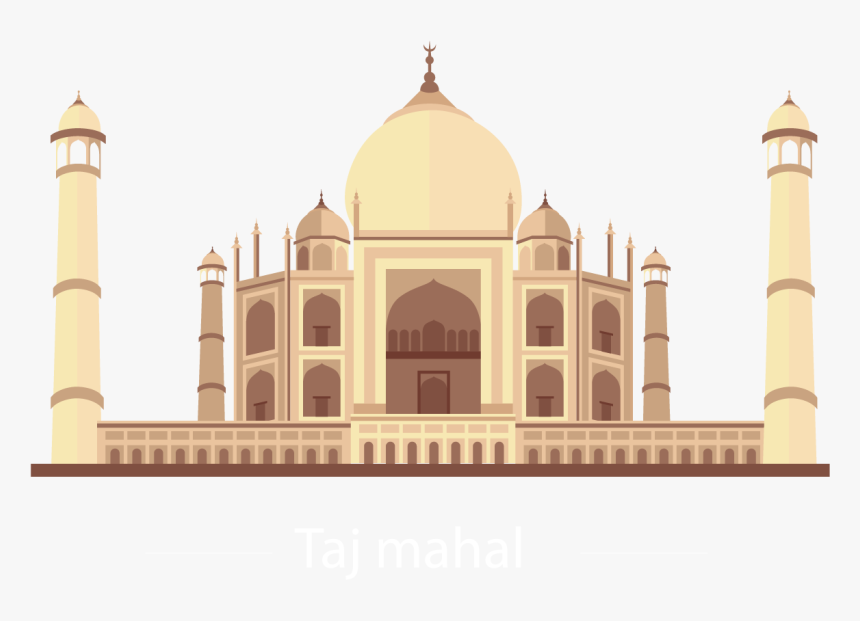 Taj Mahal Illustration Vector, HD Png Download , Transparent Png Image ...
