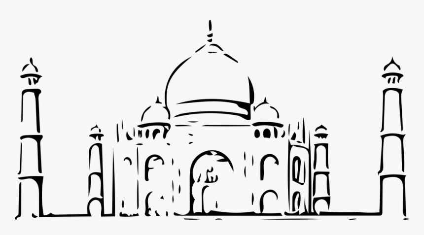 Taj Mahal Vector, Taj Mahal, Taj, Mahal, Agra, Up - Taj Mahal Vector ...