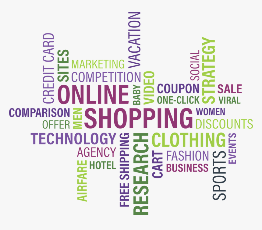 Online Shopping Word Png, Transparent Png , Transparent Png Image - PNGitem