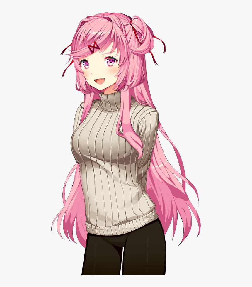Doki Doki Literature Club Hair Pink Clothing Human - Doki Doki ...