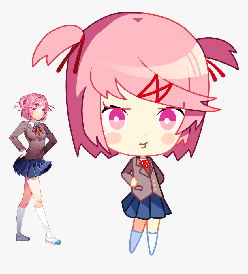 Doki Doki Literature Club Natsuki Png, Transparent Png , Transparent Png Image - PNGitem