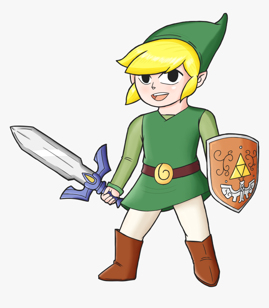 Toon Link - Cartoon, HD Png Download , Transparent Png Image - PNGitem