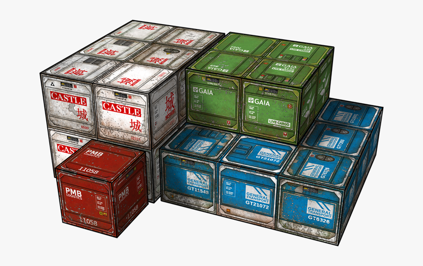 Sci Fi Crate Papercraft, HD Png Download , Transparent Png Image - PNGitem