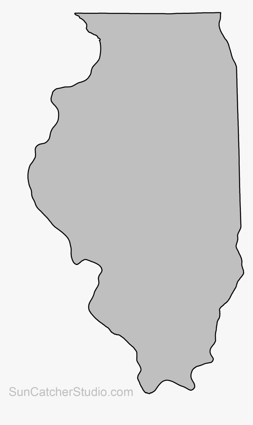 Illinois Map Outline, HD Png Download , Transparent Png Image - PNGitem