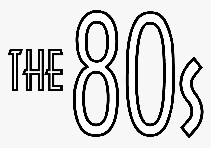 The 80 S Logo Black And White - 80s Logo Black And White, HD Png ...
