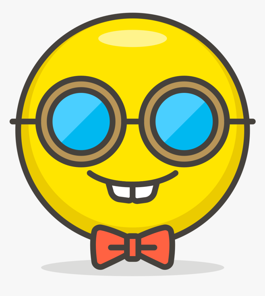 084 Nerd Face - Whatsapp Emoji Nerd Face, HD Png Download , Transparent ...