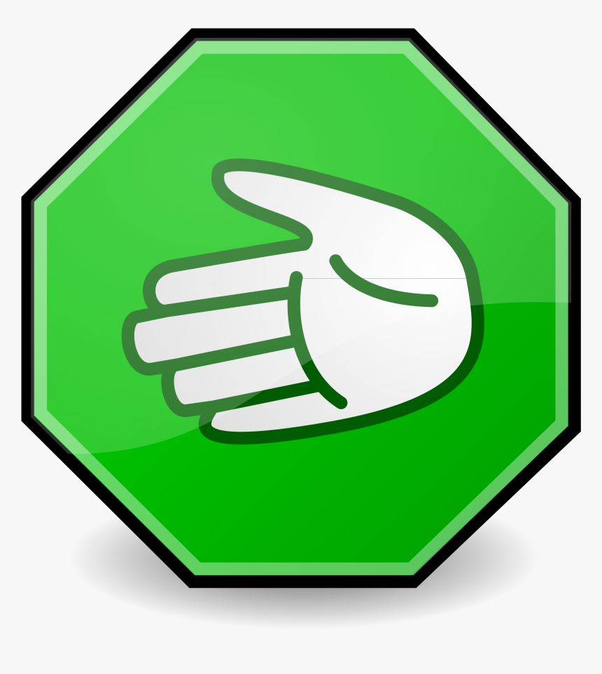 Go Hand Sign Clipart , Png Download - Traffic Sign, Transparent Png ...
