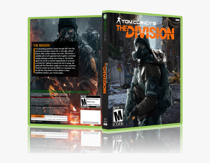 Tom Clancy S The Division Box Art Cover - Pc Game, HD Png Download ...