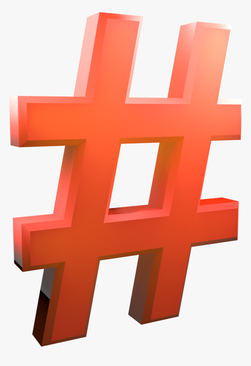Hashtag Sign In Red, HD Png Download , Transparent Png Image - PNGitem