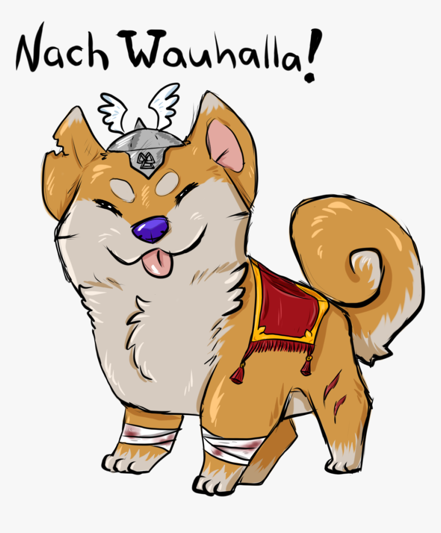 Helgi The Male Valkyrie Shiba Inu [oc] - Cartoon, HD Png Download ...