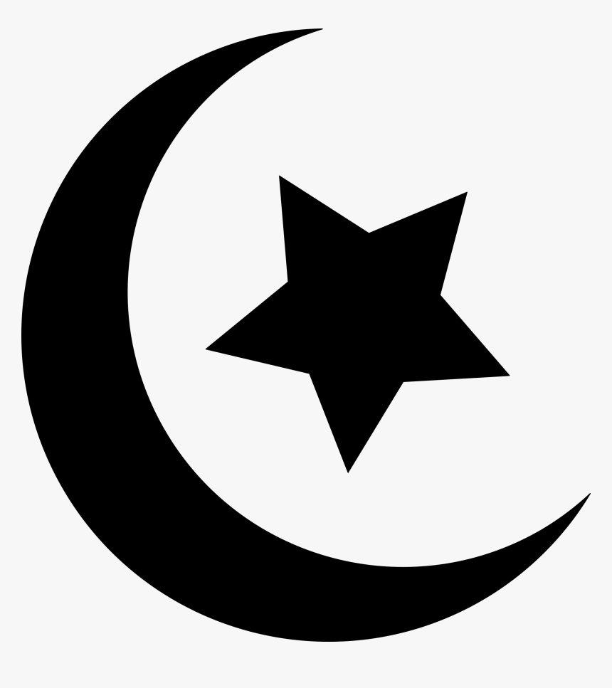 Remix Of Black Crescent And Star Clip Arts - Star And Crescent Clipart ...