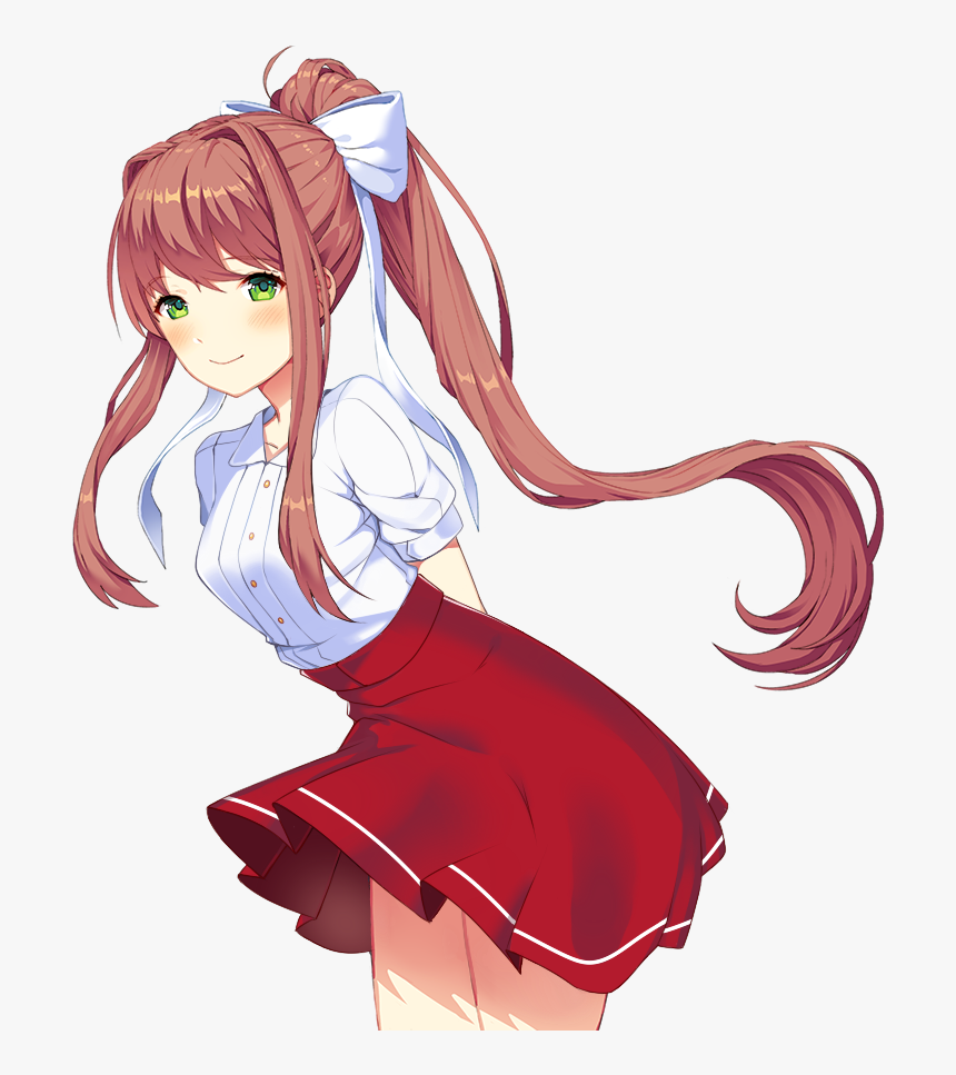 Monika Png Doki Doki - Doki Doki Literature Club Monika Casual, Transparent Png , Transparent ...