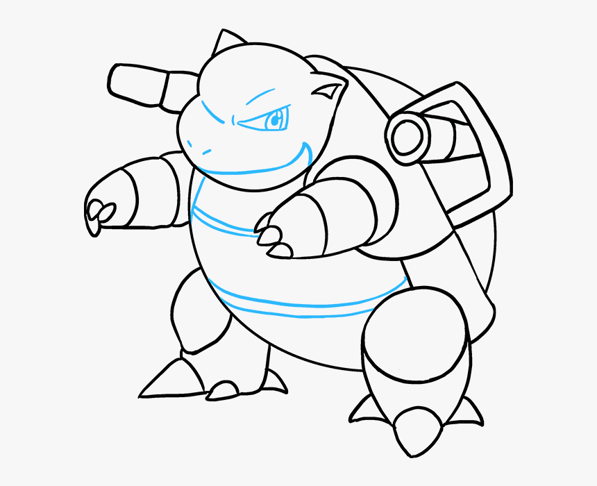 How To Draw Blastoise - Drawing Blastoise, HD Png Download ...