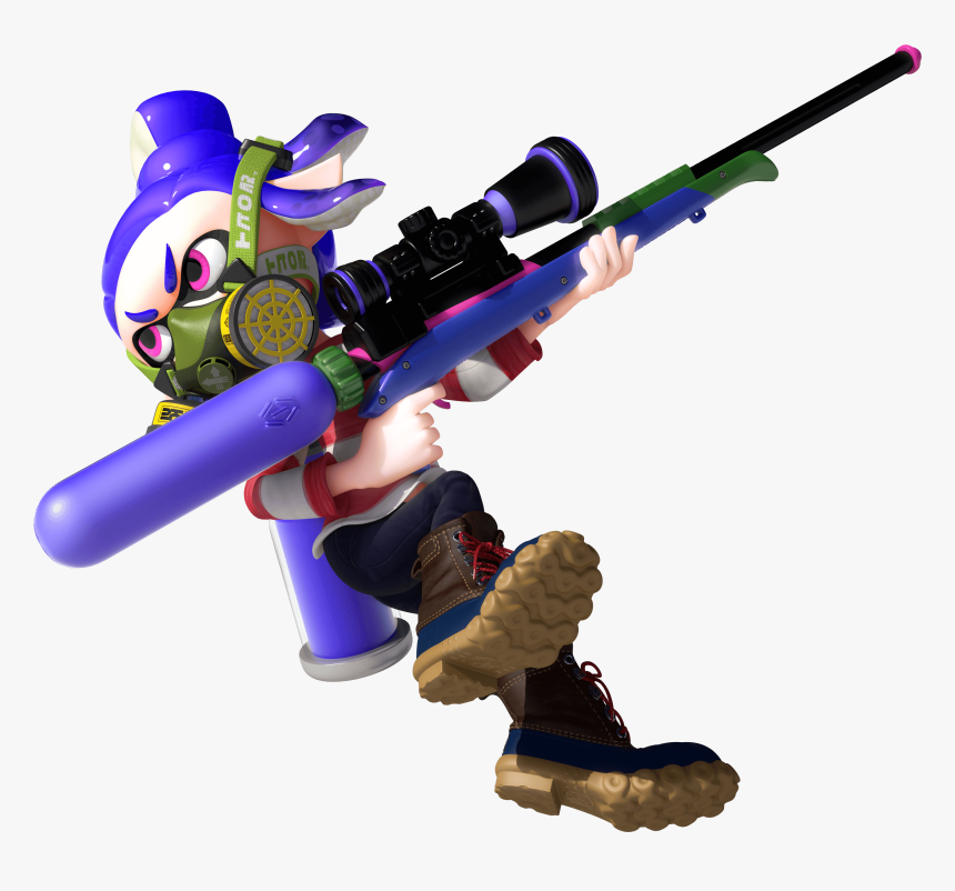 Splatoon 2 Sniper Inkling , Png Download - Splatoon 2 Sniper Weapons ...