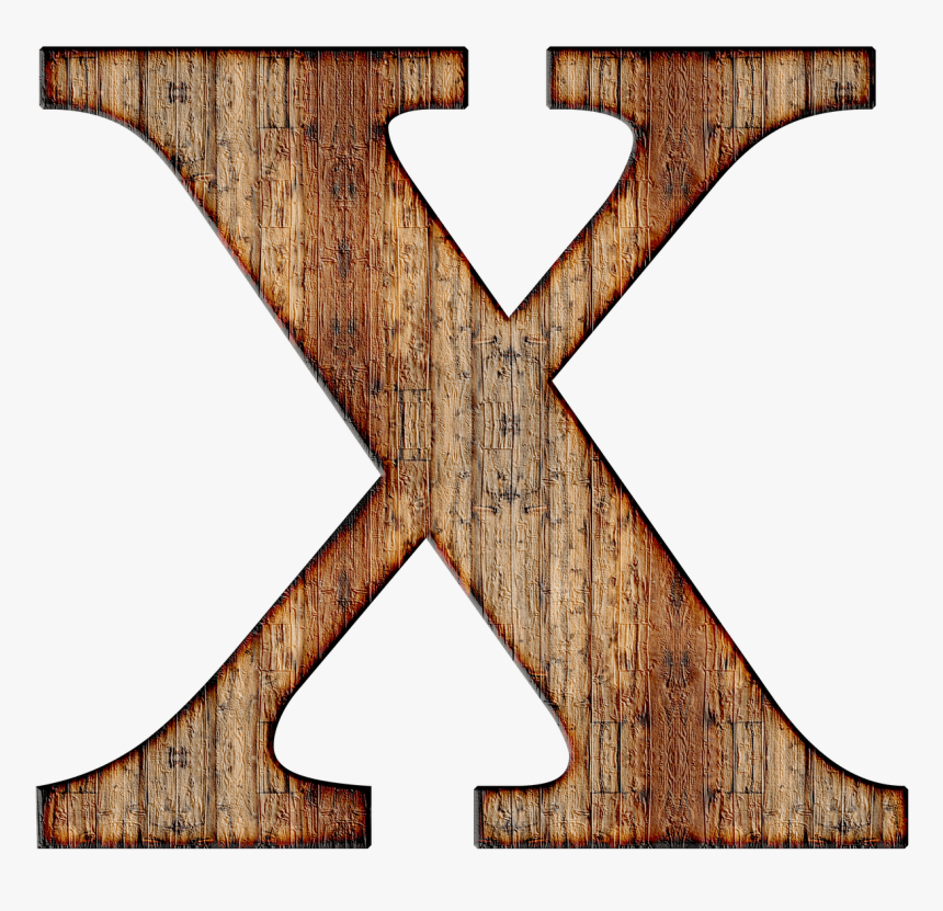 Wooden Capital Letter X - Hd Letter X No Background, HD Png Download ...