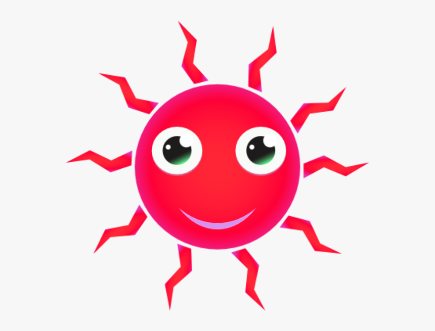 Transparent Red Sun Png - Red Sun Cartoon, Png Download , Transparent ...