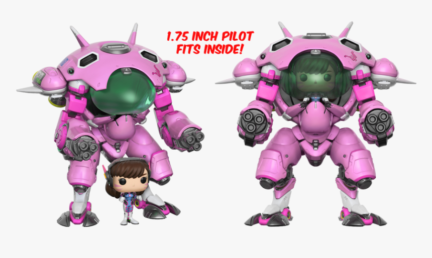 Va With Meka Pop Vinyl Figure - Funko Dva Overwatch, HD Png Download ...