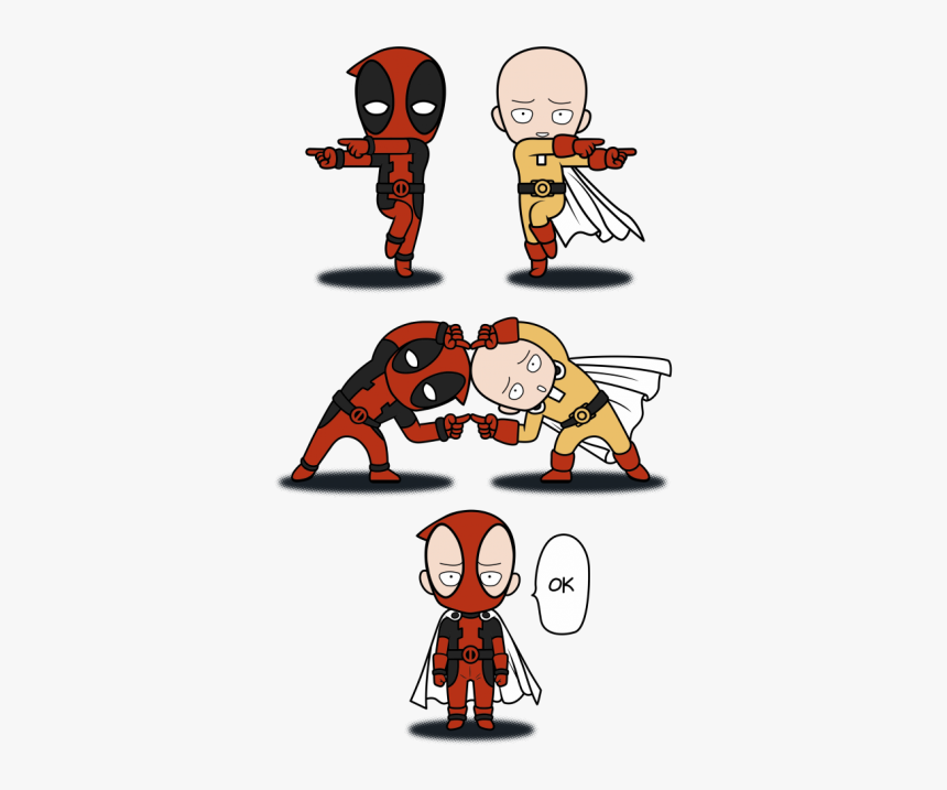 Deadpool One Punch Man, HD Png Download , Transparent Png Image - PNGitem