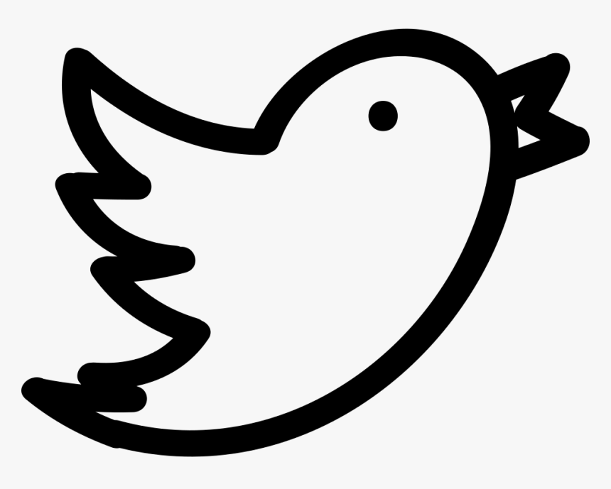 Transparent Twitter Heart Png - Hand Drawn Twitter Icon, Png Download ...