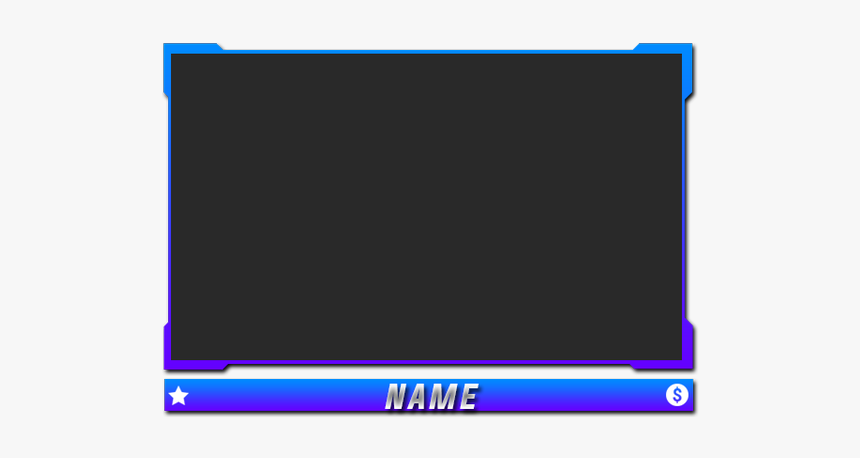 Blue Transparent Facecam Border, HD Png Download , Transparent Png ...