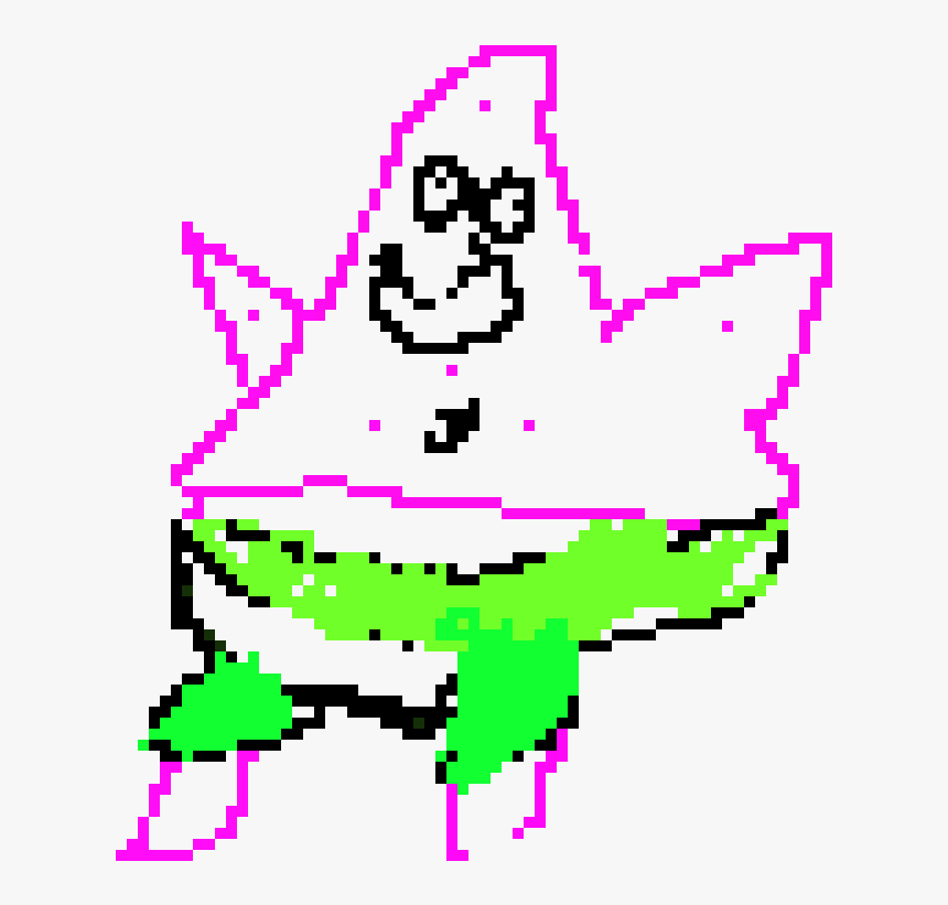 Patrick Star Pixel Art, HD Png Download , Transparent Png Image - PNGitem