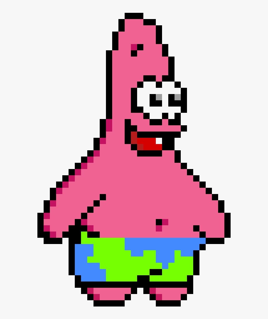 Patrick Star Pixel Art, HD Png Download , Transparent Png Image - PNGitem