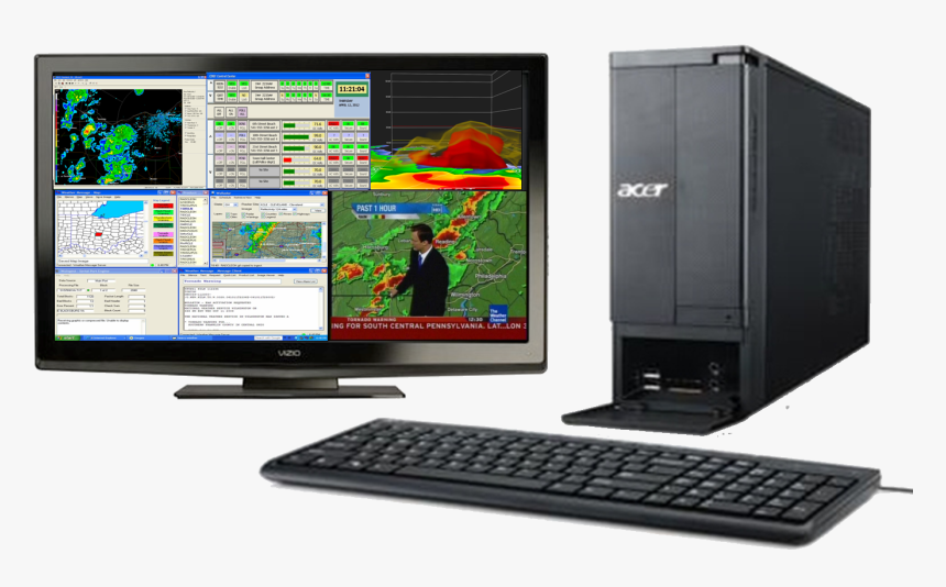 Computer System Download Png Image - Desktop Computer, Transparent Png ...