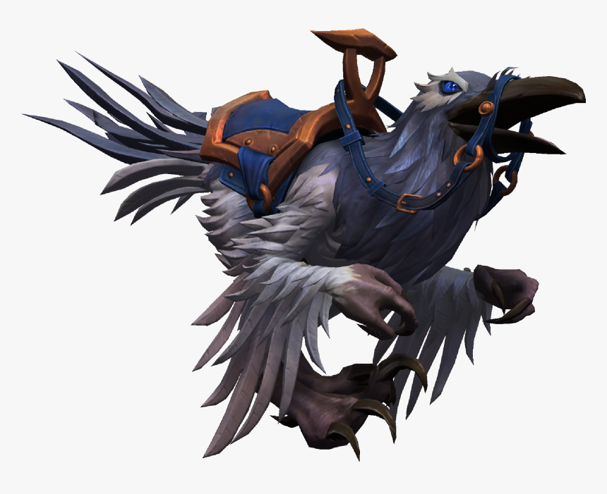 Raven Mount White - Illustration, HD Png Download , Transparent Png ...