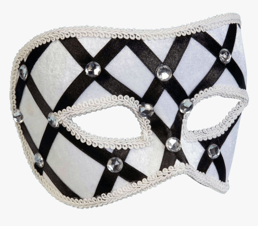 Venetian Domino Masquerade Mask - Black And White Masquerade Masks, HD ...