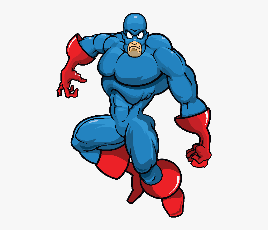 Blue Villain Mascot - Super Villain Transparent Background, HD Png ...