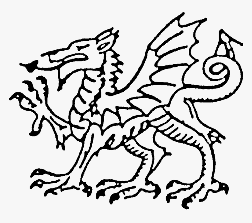Welsh Dragon Rubber Stamp - Welsh Dragon, HD Png Download , Transparent ...
