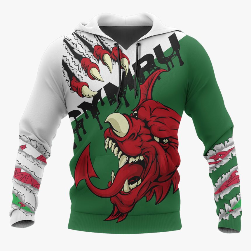 Welsh Dragon Special Hoodie Nvd1058 - Welsh Dragon Hoodies, HD Png ...