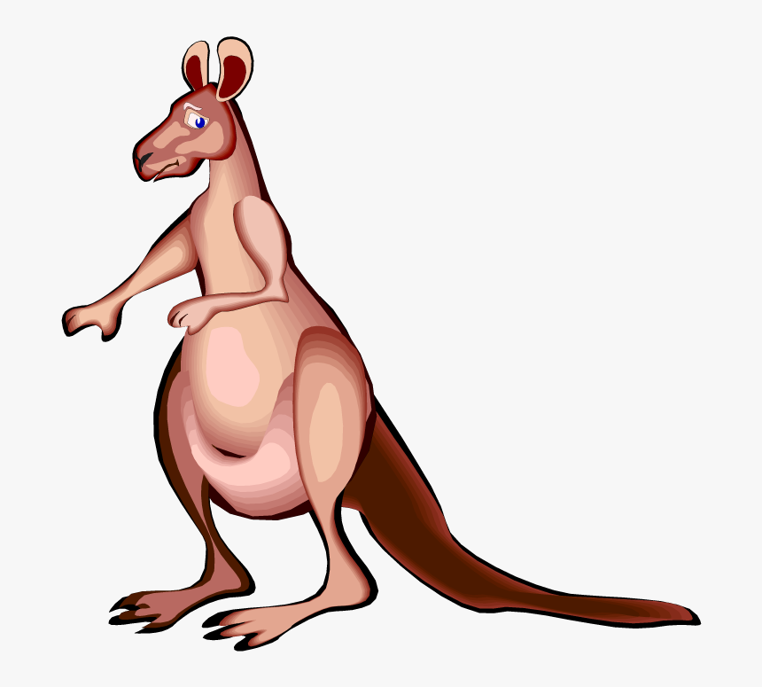 Free Kangaroo Clipart - Sad Kangaroo Cartoon, HD Png Download ...