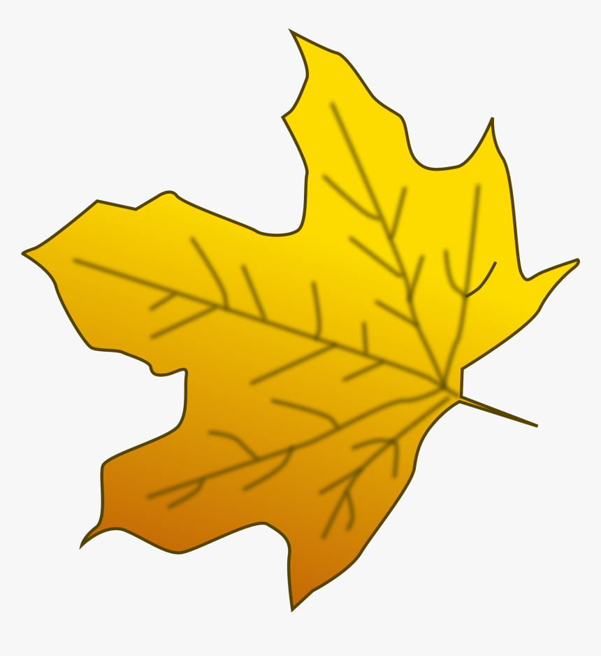 Leaves Pumpkin Leaf Clip Art Free Clipart Image - Cartoon Yellow Fall ...