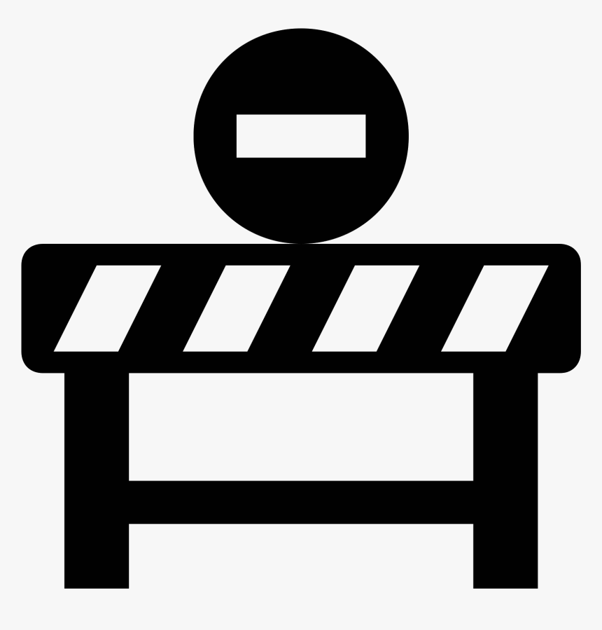 Closure Icon Free Download - Road Block Clip Art, HD Png Download ...