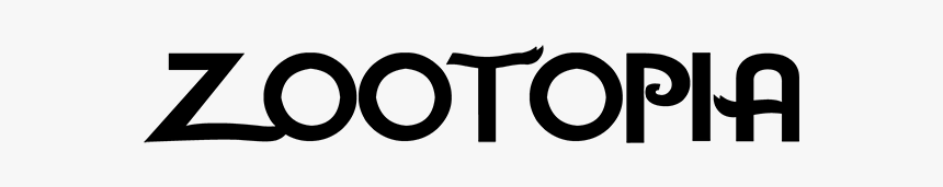 Zootopia Logo Black And White, HD Png Download , Transparent Png Image ...