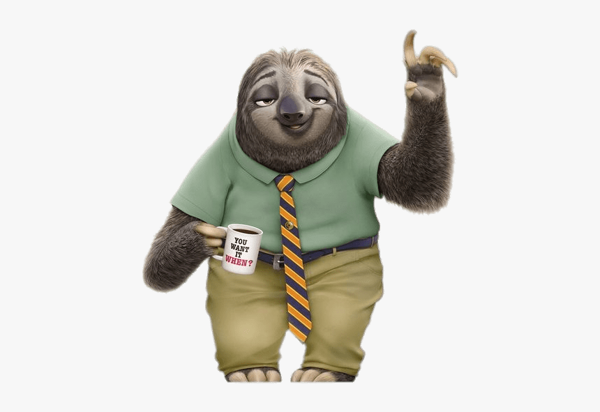 Zootopia Flash The Sloth Paw Up - Flash Zootopia Sloth, HD Png Download ...