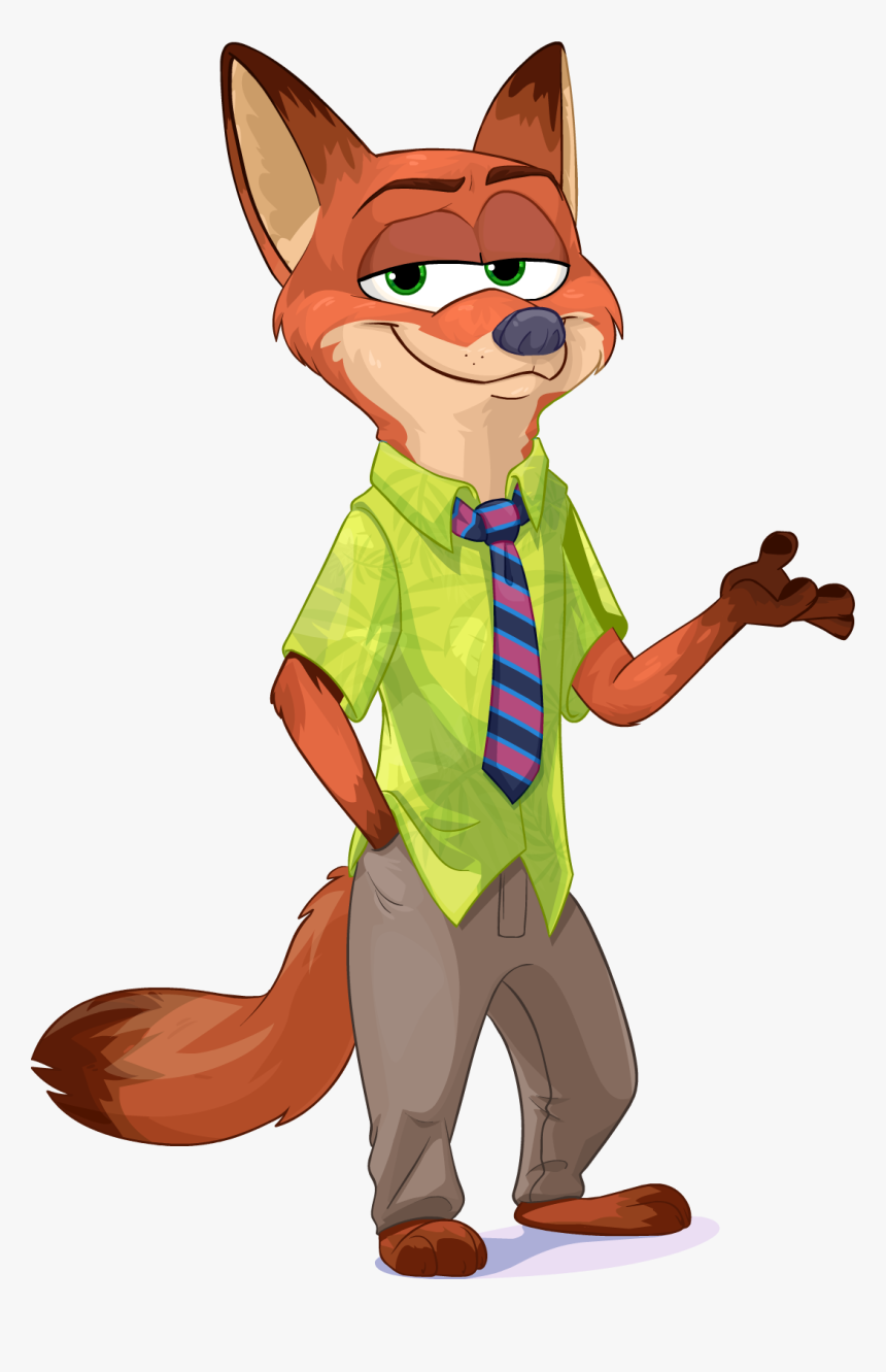 Transparent Nick Wilde Png - Zootopia Nick Wilde Png, Png Download ...