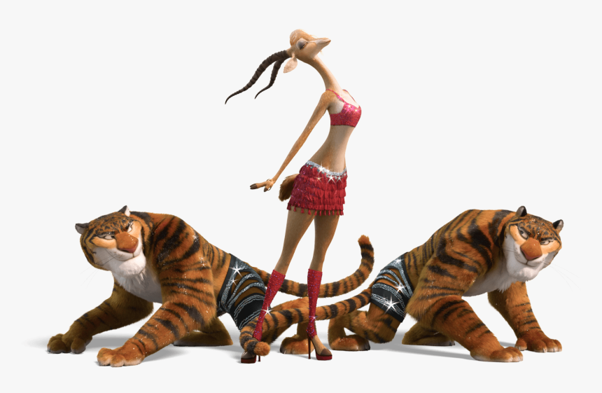 Zootopia Gazelle And Her Tigers - Zootopia Gazelle Tigers, HD Png ...