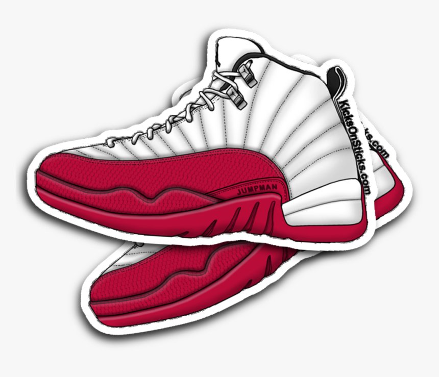 Air Jordan Retro Xii Clipart , Png Download - Jordan 12 Shoes Sticker ...