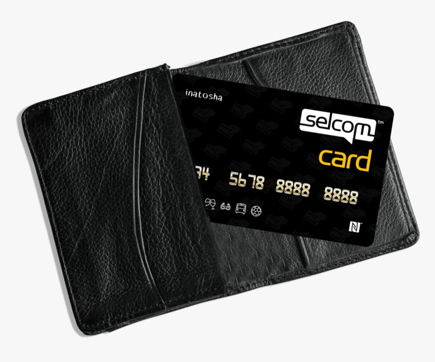 Selcom Card Wallet Mock Up - Leather, HD Png Download , Transparent Png Image - PNGitem