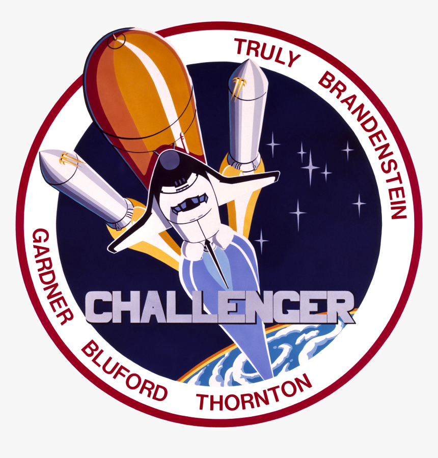 Sts-8 Patch - Challenger Space Shuttle Logo, HD Png Download , Transparent Png Image - PNGitem