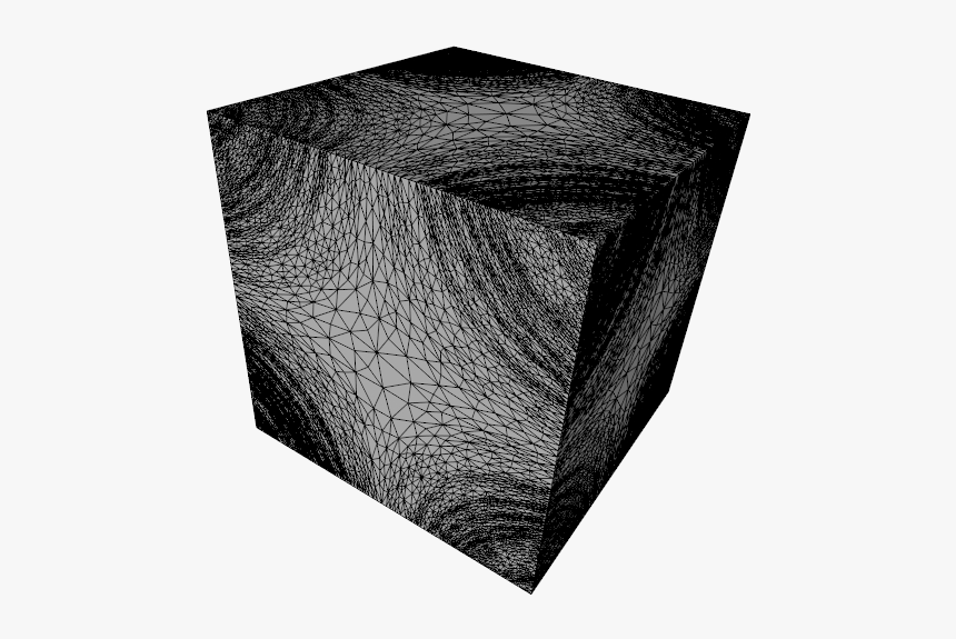 Adapted Cube Mesh - Monochrome, HD Png Download , Transparent Png Image ...